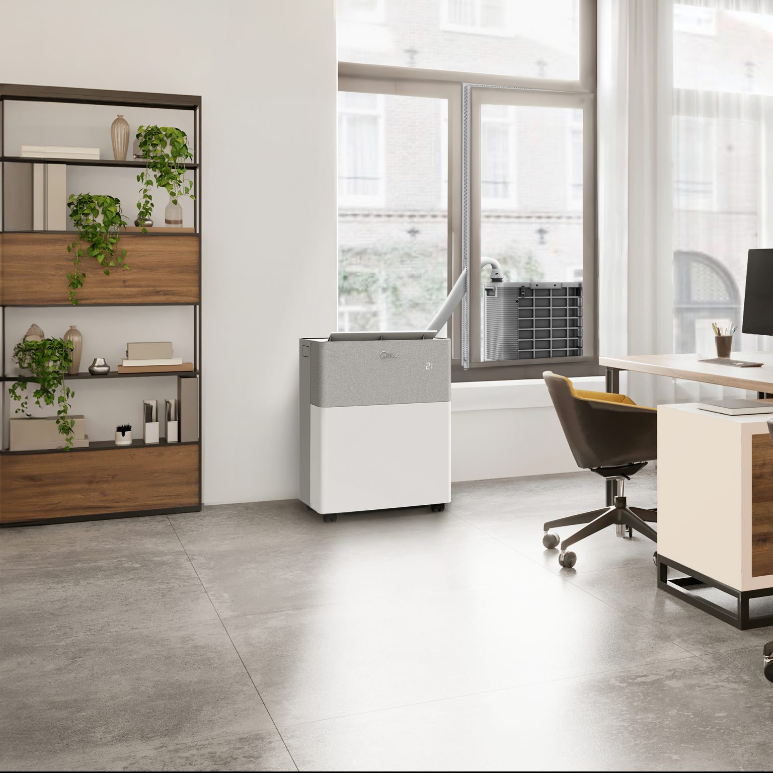 Climatiseur Split Mobile MIDEA – Silencieux, Réversible, Sans Installation